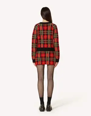 Red Valentino Plaid Mini Skirt