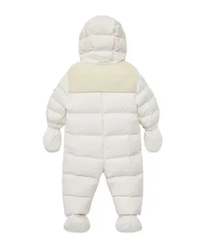 Moncler Padded Snowsuit With Hood And Logo Patch