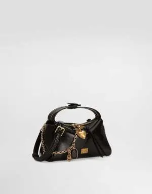 Dolce & Gabbana Vittoria Charm Shoulder Bag - Black