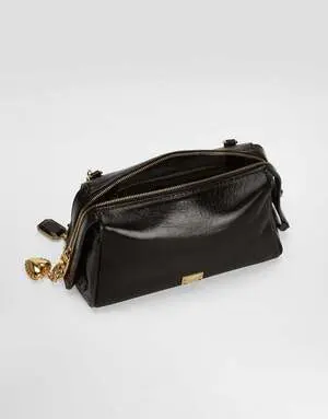 Dolce & Gabbana Vittoria Charm Shoulder Bag - Black
