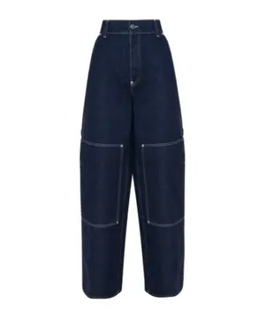 Stella McCartney Logo Detailed Wide-leg Jeans - Black