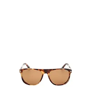 TOM FORD Lionel Pilot Frame Sunglasses With Tortoiseshell Pattern - Nude