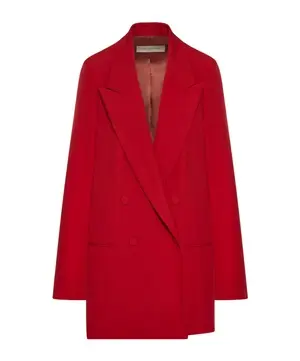 Dries Van Noten Double-breasted Tailored Blazer - Red
