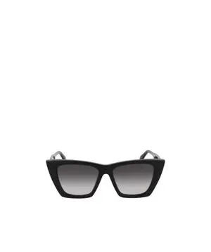Alexander McQueen Cat Eye Frame Sunglasses - Black