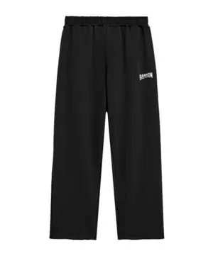 BARROW Loose Fit Trousers With Logo Embellishment - Black