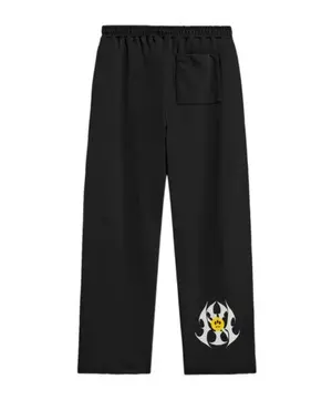 BARROW Loose Fit Trousers With Logo Embellishment - Black