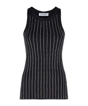 Attico Ribbed Embellished Tank Top