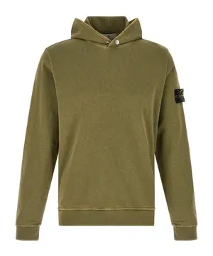 Stone Island Logo Patch Hoodie
