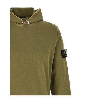 Stone Island Logo Patch Hoodie