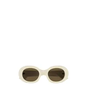 Alexander McQueen Round Frame Sunglasses - Green