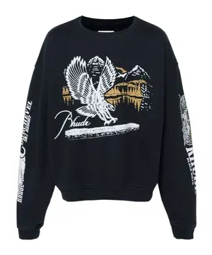 Rhude Graphic Print Cotton Sweatshirt