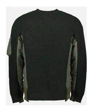 Sacai Panelled Knit Sweater