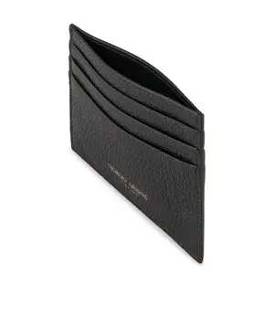 Giorgio Armani Grained-textured Leather Card Holder