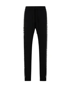 Moncler Logo Trim Merino Wool Trackpants
