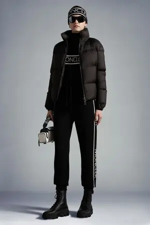 Moncler Logo Trim Merino Wool Trackpants
