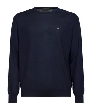 Prada Long Sleeved Crewneck Jumper - Blue