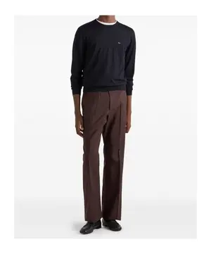 Prada Long Sleeved Crewneck Jumper - Blue