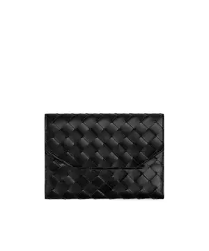 Bottega Veneta Intrecciato Roll-on Cable Case - Black