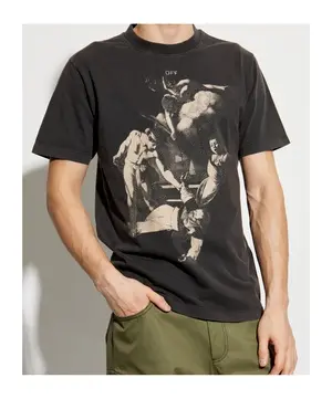 Off-White Graphic Printed Crewneck T-shirt