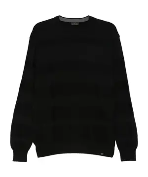 PAUL  SHARK Paul & Shark Striped Wool Crew Neck Sweater