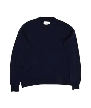 JIL SANDER Crewneck Knitted Jumper - Black