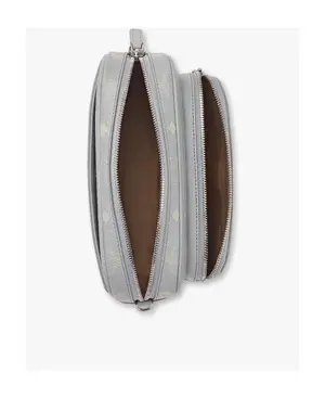 Mcm Logo Zipper Shoulder Bag