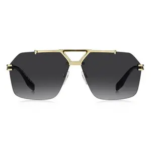 Marc Jacobs Gold Tone Frameless Sunglasses - Black
