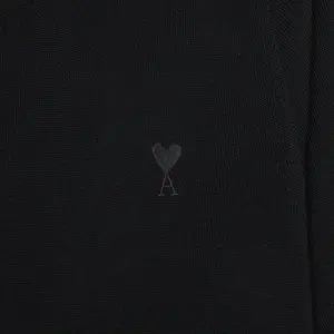 AMI Paris Short-sleeve Logo-embroidered Cardigan