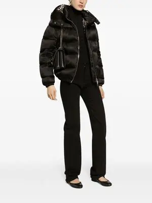 Dolce & Gabbana Monogram Jacquard Hooded Puffer Jacket