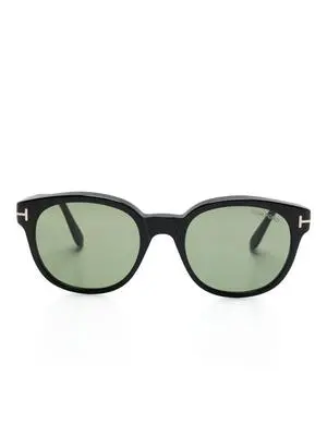 TOM FORD Oval Frame Sunglasses - Gray