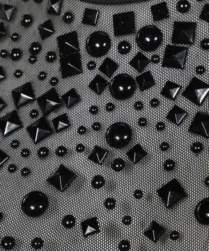 John Richmond Studded Sheer Panel Dress
