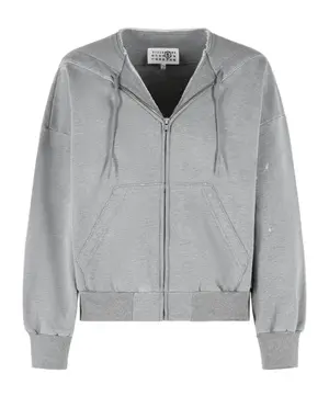 MAISON MARGIELA Mm6 Maison Margiela Distressed Zip-Up Jacket No