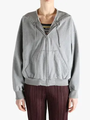 MAISON MARGIELA Distressed Zip-up Jacket - No