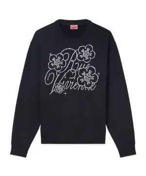 Kenzo Logo Embroidered Crewneck Sweatshirt