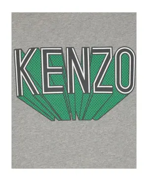 Kenzo Logo Printed Colour-block Sweatshirt