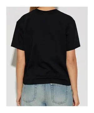 Alexander McQueen Embossed Logo Crewneck T-shirt - Black