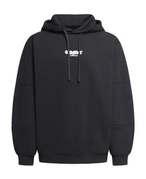 OAMC Cotton Hoodie With Logo Patch - Black