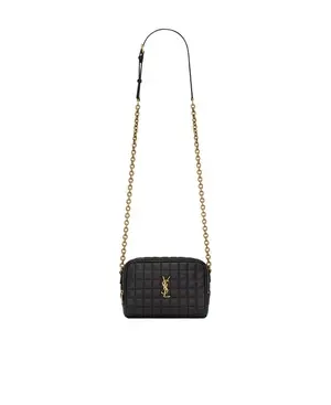 Saint Laurent Cassandre Matelassé Carré Camera Bag - Black