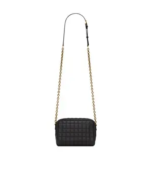 Saint Laurent Cassandre Matelassé Carré Camera Bag - Black