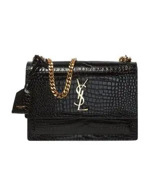 Saint Laurent Sunset Medium Shoulder Bag - Black