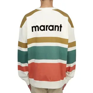Isabel Marant Étoile Meyoan Striped Logo Sweatshirt