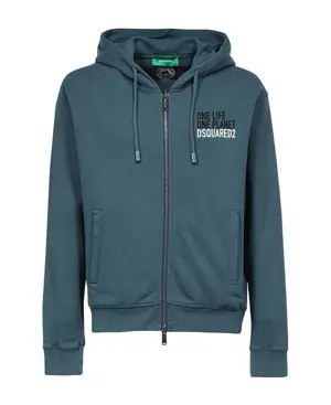 Dsquared2 Logo Print Zipped Hoodie