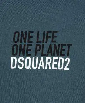 Dsquared2 Logo Print Zipped Hoodie