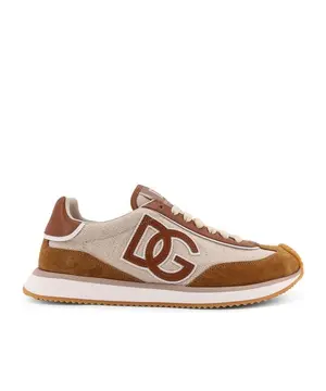 Dolce & Gabbana Retro Panelled Low-top Sneakers - Brown