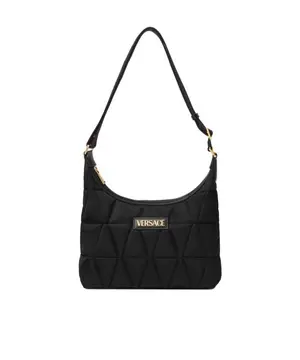 Versace Zip-up Padded Shoulder Bag