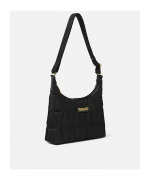 Versace Zip-up Padded Shoulder Bag