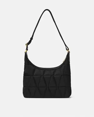 Versace Zip-up Padded Shoulder Bag