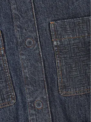 Fendi Belted Waist Denim Jacket