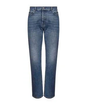 HAIKURE Straight-leg Jeans With Logo Patch - Blue