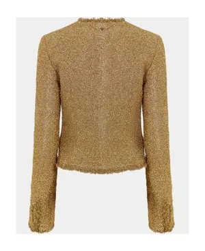 Rabanne Glitter Button-up Cardigan - Gold